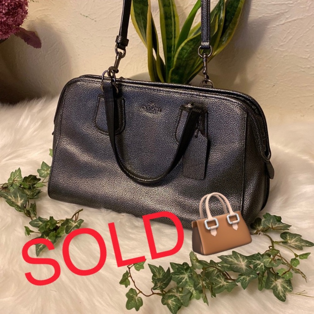 Authentic Soft Leather Coach Sling/Hand Bag - Gem